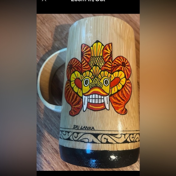 Handmade | Dining | Sri Lanka Themed Mug Art With Colorful Mask Design ...